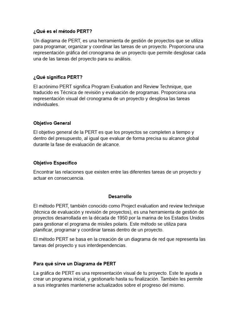 Metodo Pert | PDF | Probabilidad