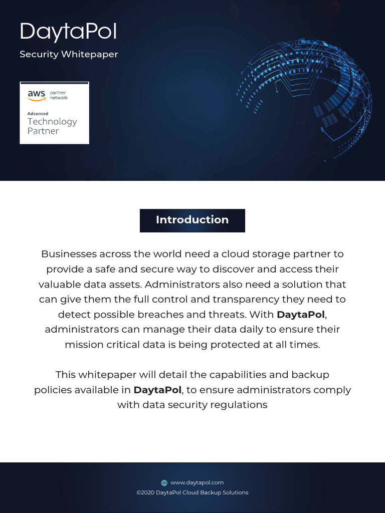 DaytaPol Whitepaper-V1.2 | PDF | Transport Layer Security | Computer File
