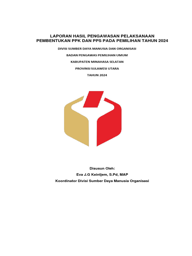 Laporan Pembentukan Badan Adhoc (PPK, PPS) | PDF | Pengelolaan Keuangan ...