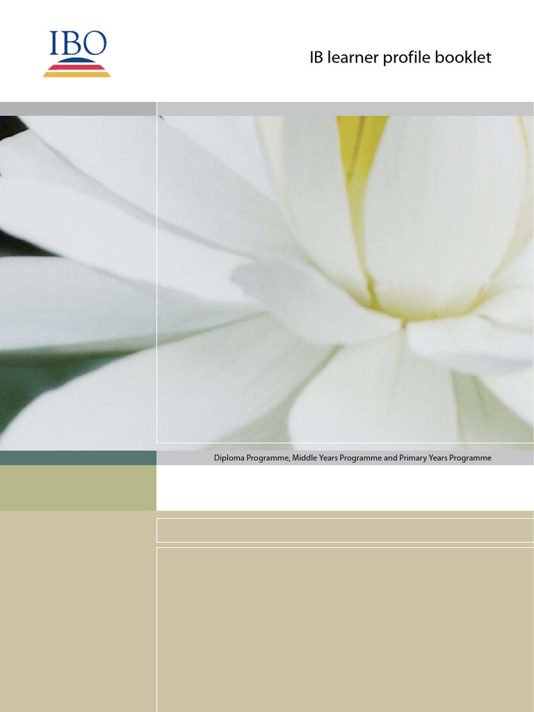 Ib Learner Profile Booklet | PDF | Curriculum | Learning
