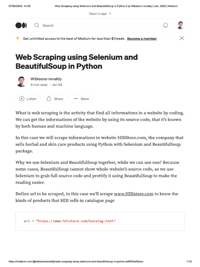 Portfolio Scrape HDI | PDF