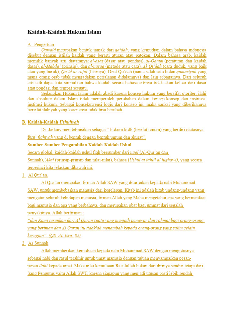 Kaidah | PDF