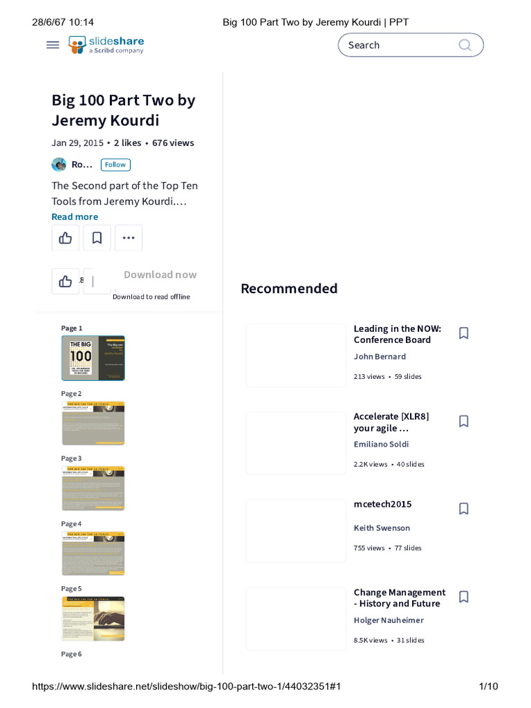 Big 100 Tools by Jeremy Kourdi | PDF | Negotiation | Strategic Management