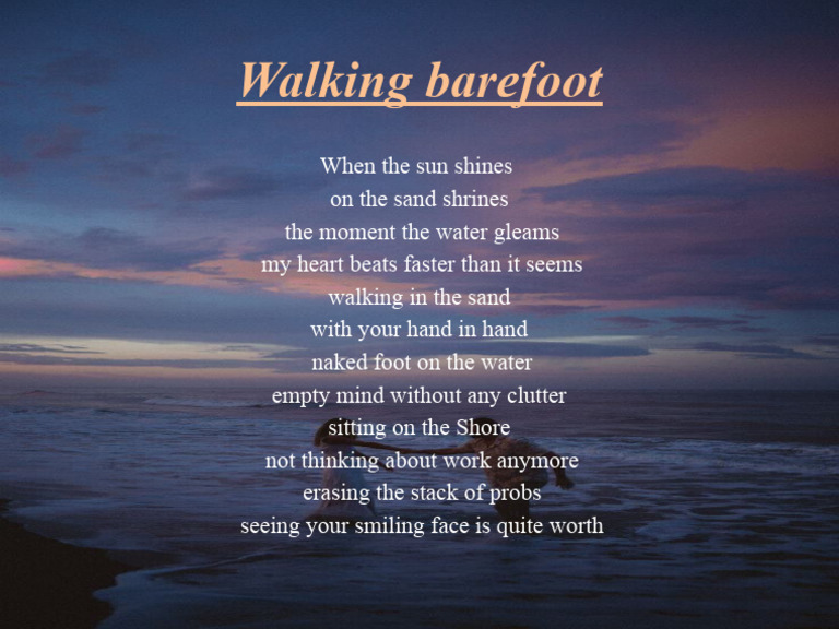 Walking Barefoot | PDF | Poetry