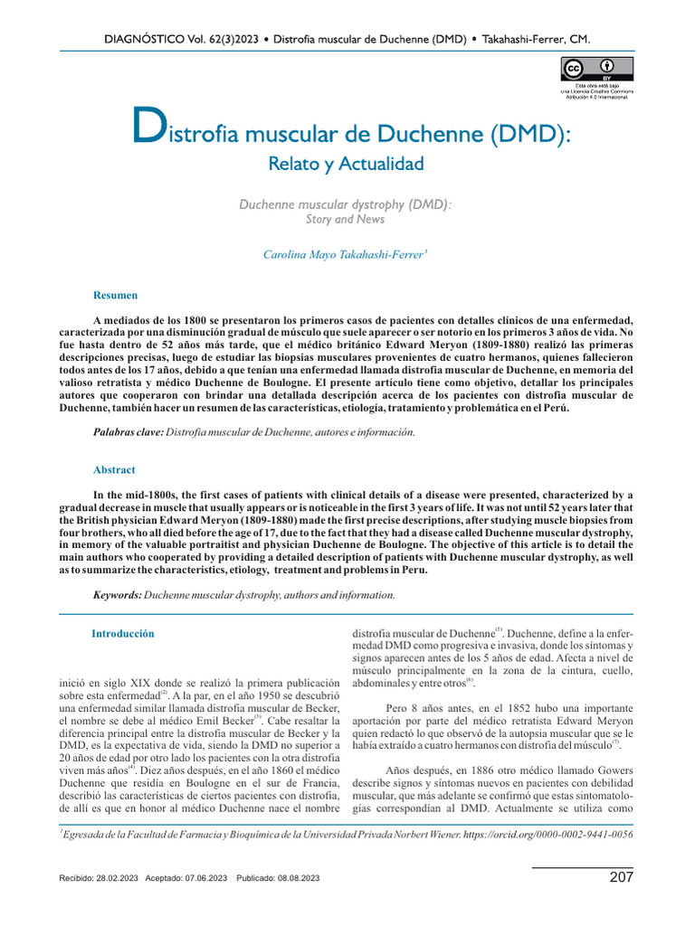 10 Articulo de Revision - Distrofia Muscular de Duchenne (DMD) - PDF | Descargar gratis PDF ...