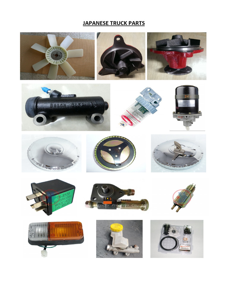Japanese Truck Parts Catalog | PDF | Piston | Engines