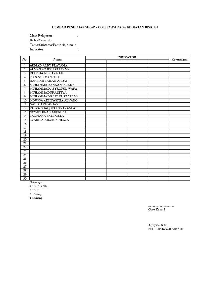 Lemar Ovservasi | PDF