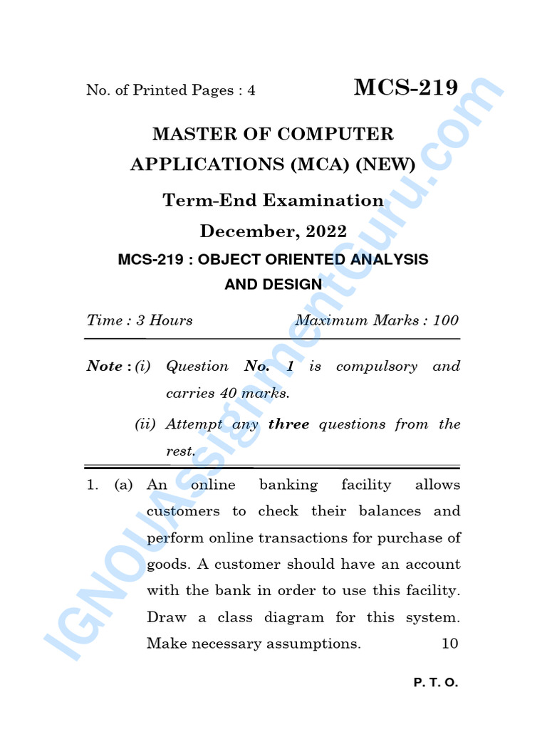 Dec - 2022 MCS-219 | PDF | Computing | Information Technology