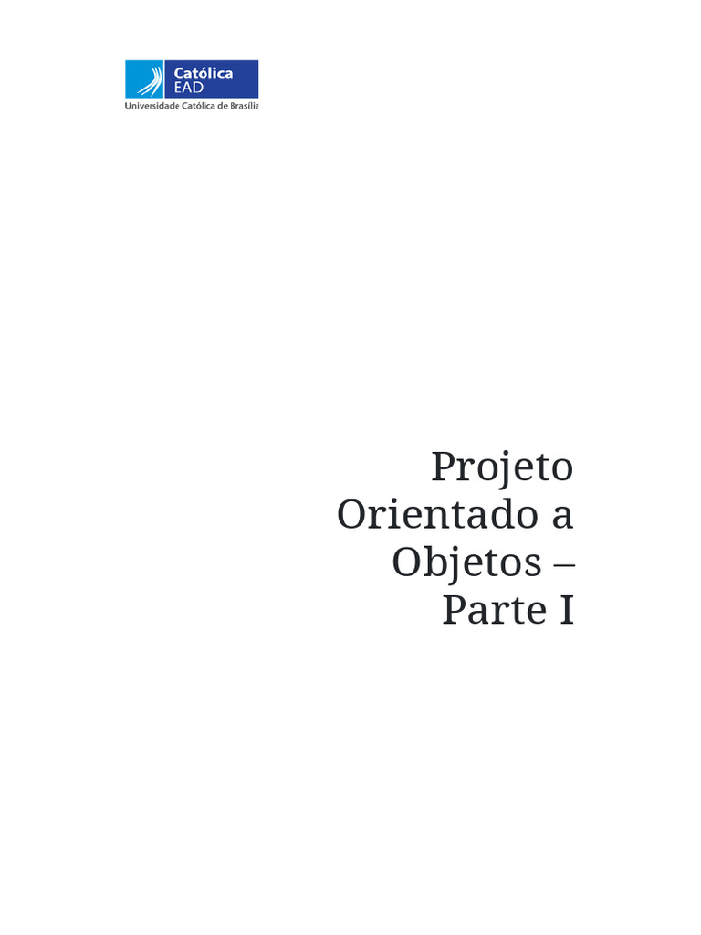 Aula06 - Projeto Orientado A Objetos - Parte I | PDF | Framework de software | Programas