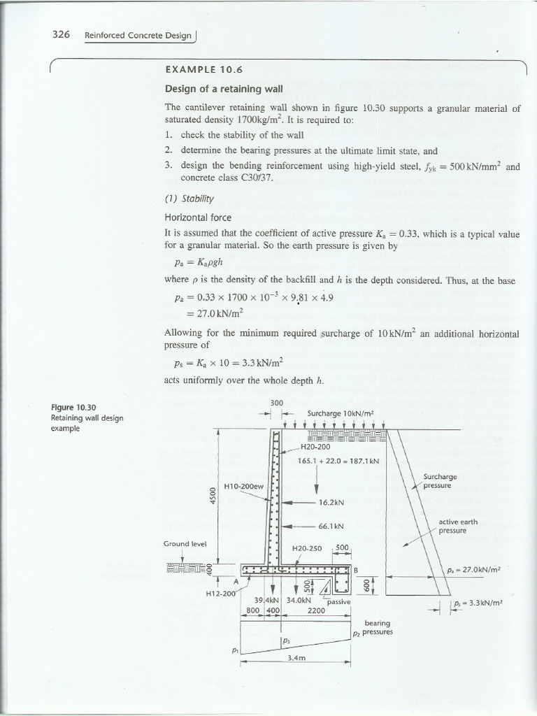 3a. Example - Mosley - Retaining Wall 1 | PDF