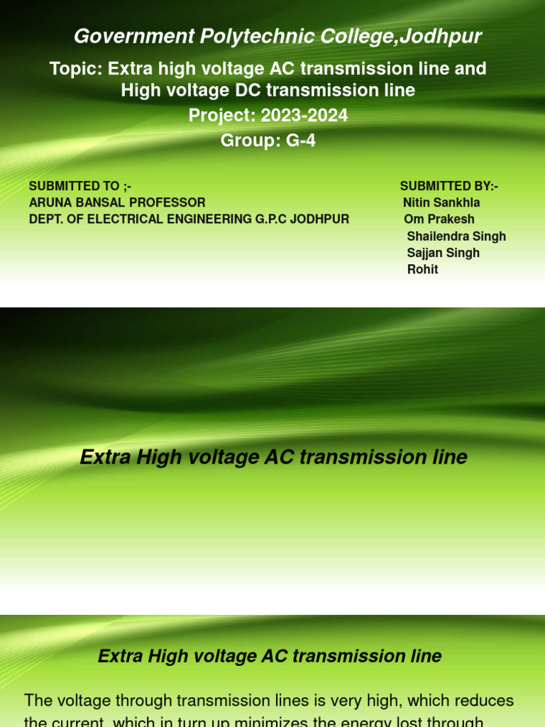 HVDC and Hvac | PDF | High Voltage Direct Current | Electric Power ...