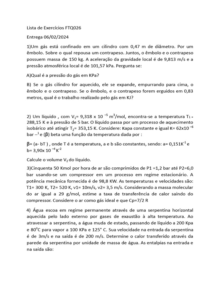 Exercicios Caps 1, 2 E3 | PDF