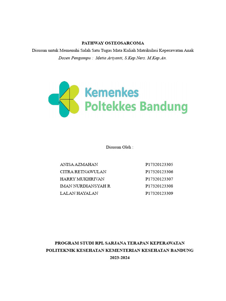 Pathway Osteosarcoma | PDF