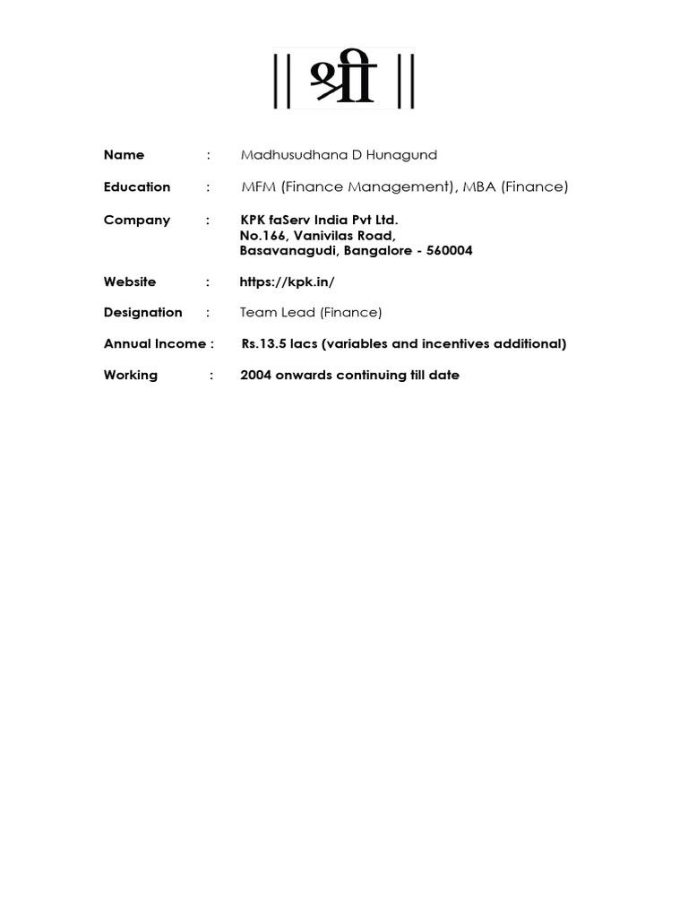 Madhusudhana - Details | PDF