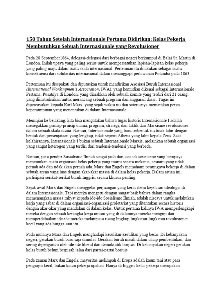 150 Tahun Internasionale (Imt) | PDF