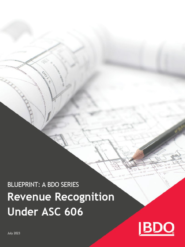 Revenue Recognition Under ASC 606 Blueprint | PDF | Financial Accounting Standards Board ...