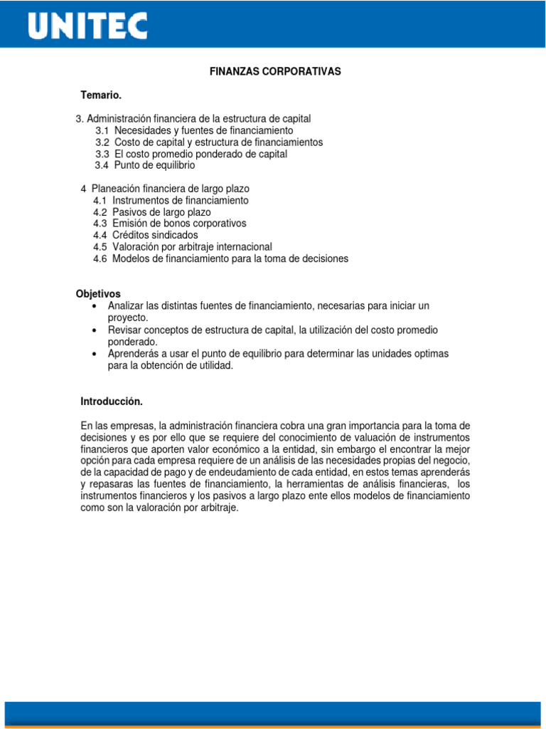 Semana 2 Finanzas Corporativas - Edith Marin | PDF | Bancos | Business