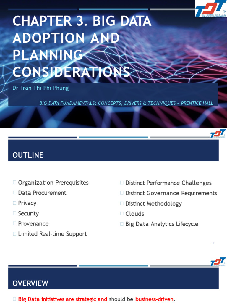 Chapter 3. Big Data Adoption and Planning Considerations | PDF | Data Analysis | Big Data
