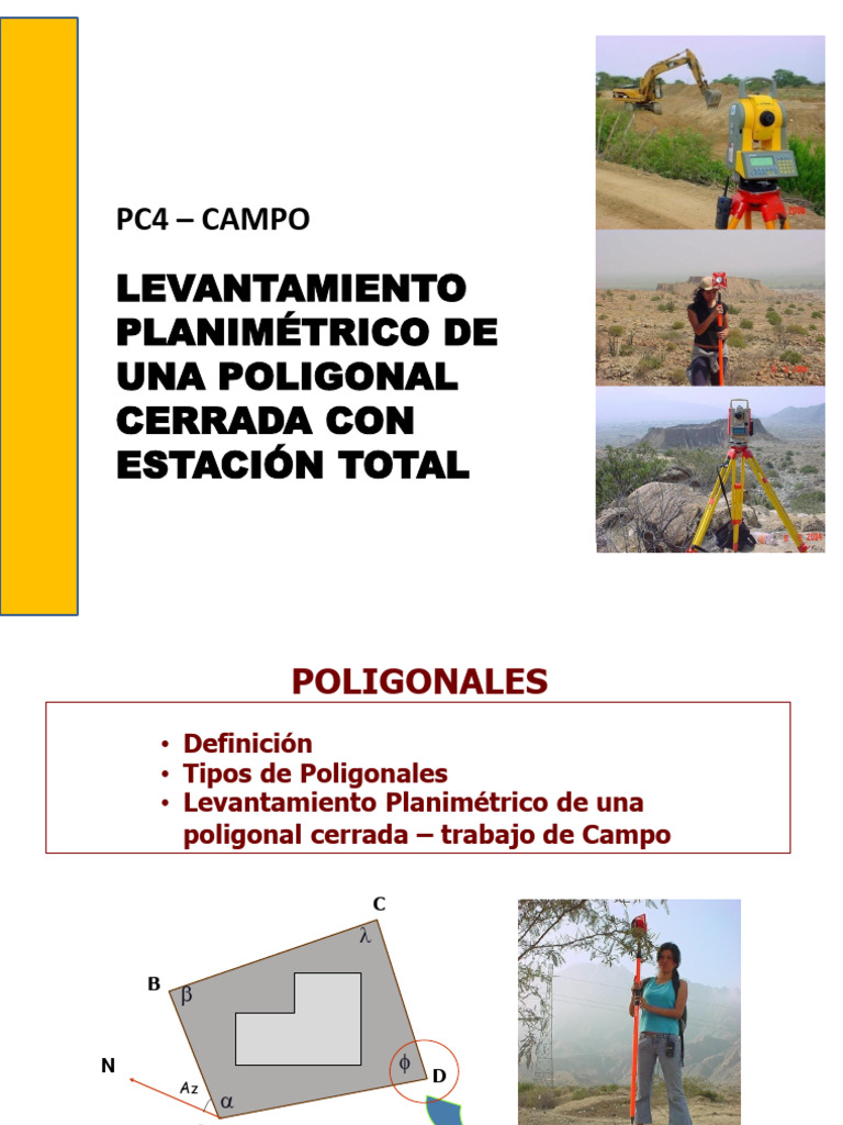 PC-4_LEVANTAMIENTO PLAN. DE UNA POLIGONAL CERRADA | Descargar gratis ...