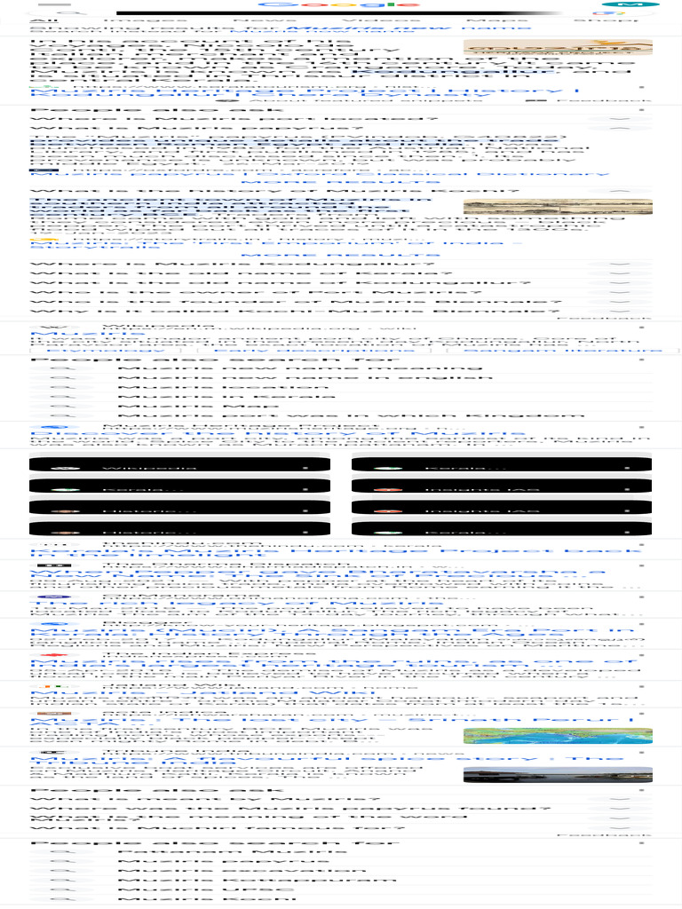 Muziris: Ancient Port to Kodungallur | PDF