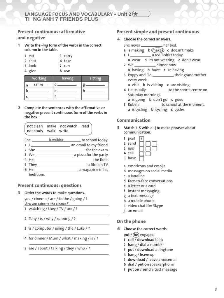 Unit 2: Communication Skills for 7th Grade | PDF | Text Messaging