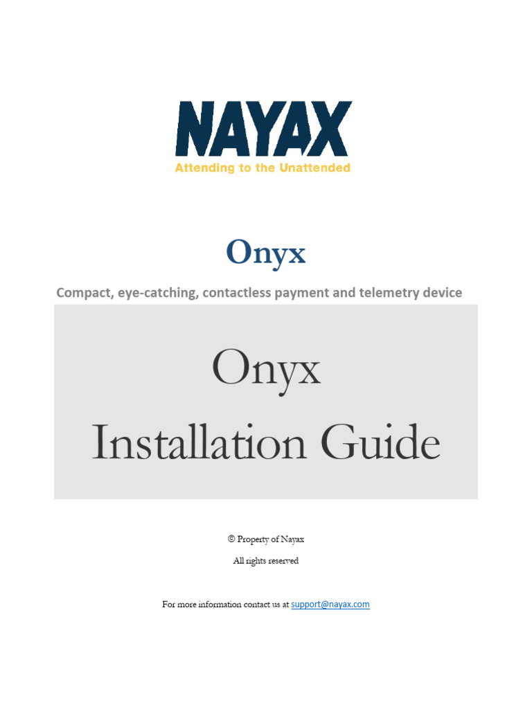 Onyx_Installation_Guide | PDF | Electrical Connector | Screw
