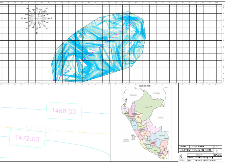 Plano 01 Curvas de Nivel - Dwgimpresion-Layout1 | PDF