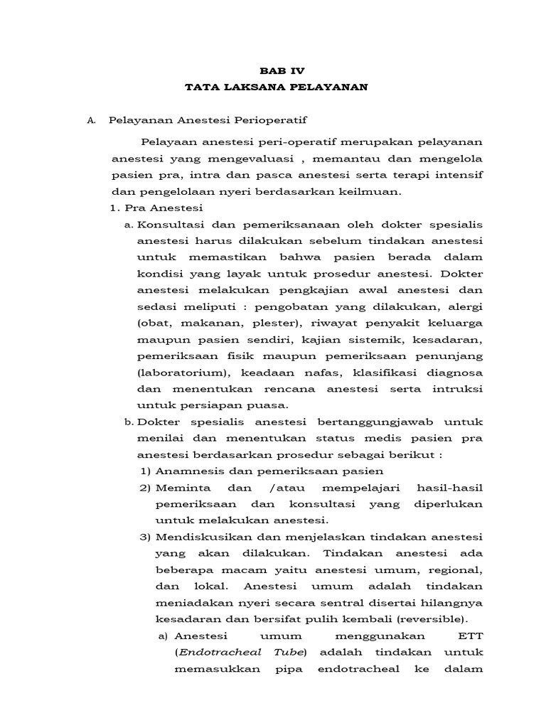 Intra Dan Pasca Anestesi | PDF | Sains & Matematika
