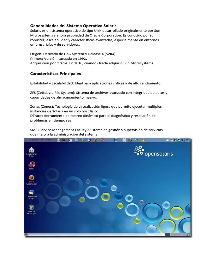 Generalidades y Estructura Solaris | PDF | Kernel (sistema operativo ...