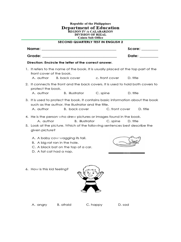 ENGLISH - 2 - Quarter 2-and-Key-to-Correction Checked | PDF | Verb ...