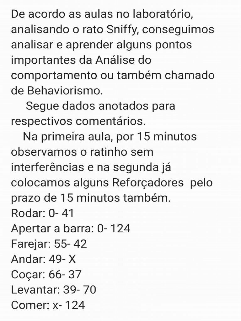 Relatório Sniffy 240618 124630 | PDF