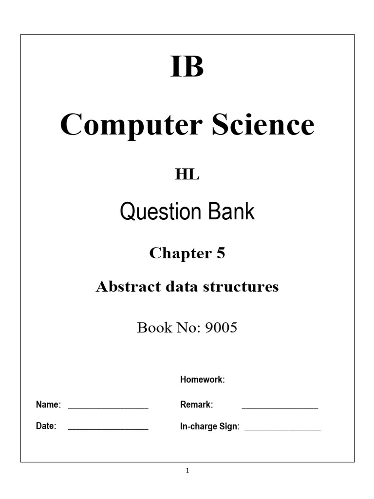 HL 5 Abstract Data Structures 9005 | PDF | Computer Programming | Algorithms