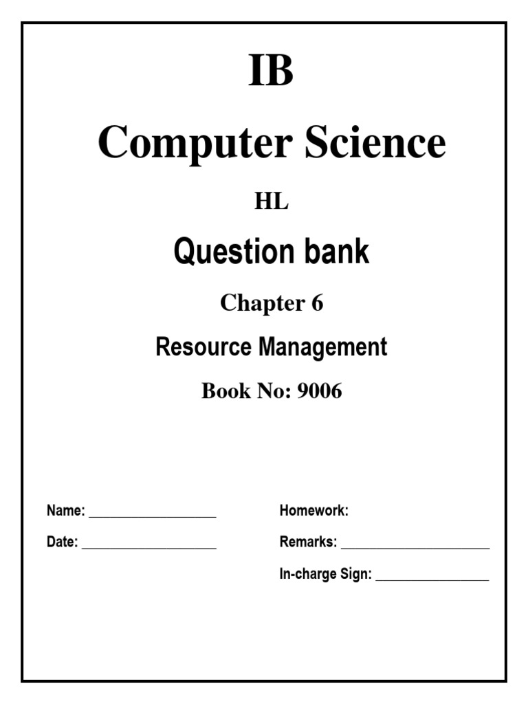 HL 6 Resource Management 9006 | PDF | Operating System | Process (Computing)