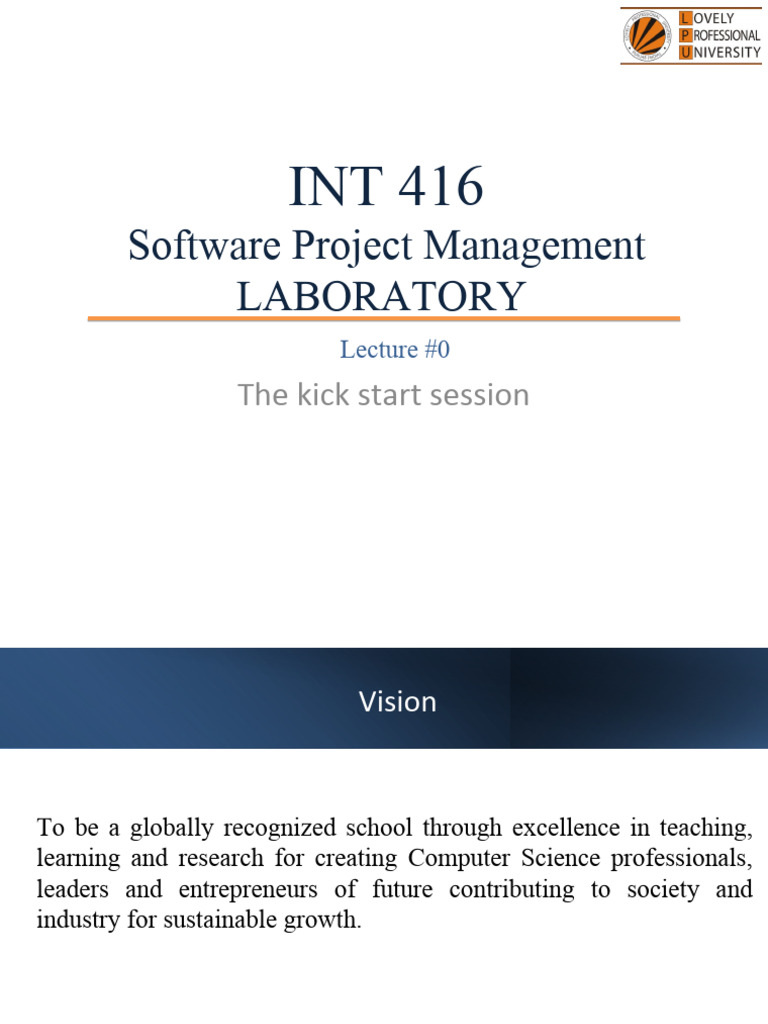 Zero Lecture Ppt | PDF | Engineering | Project Management