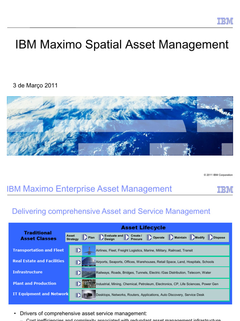 Ibm Maximo Spatial Asset Management Maps Pdf Esri Geographic Information System