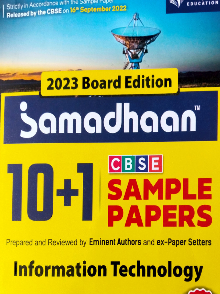 402 IT Class 10 Sample Papers | PDF