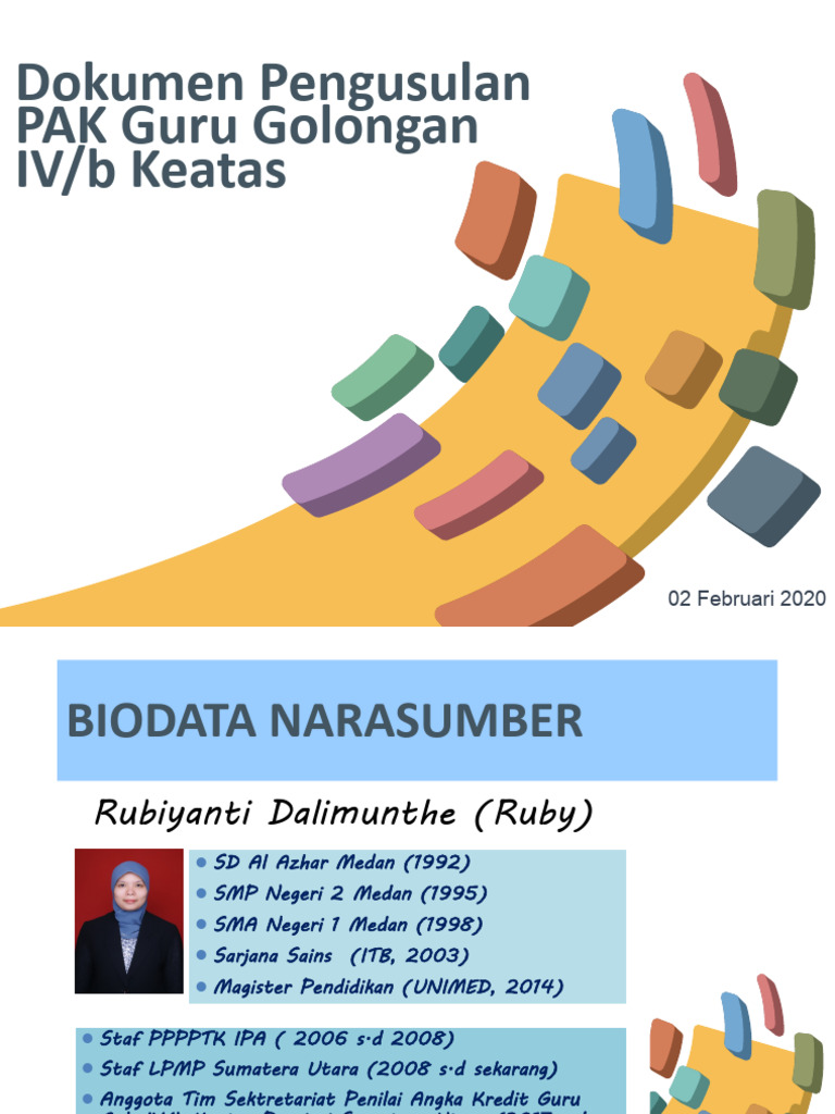 Dokumen Pengusulan PAK Guru 4b Keatas | PDF