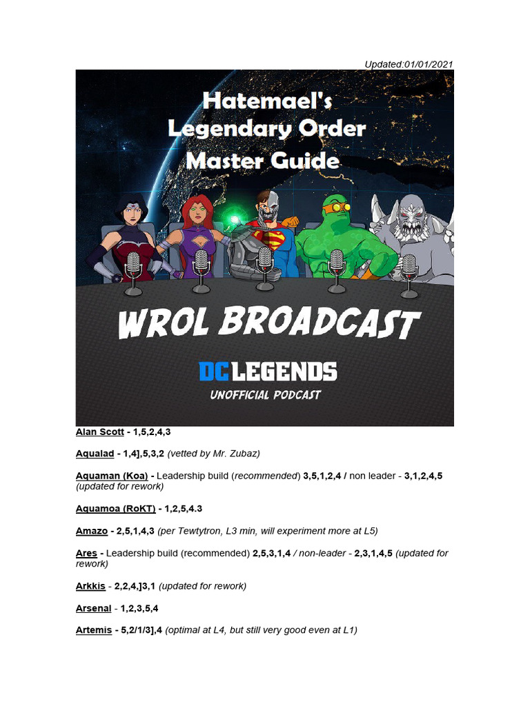 DC Legends | PDF | Batman | Comics Publications