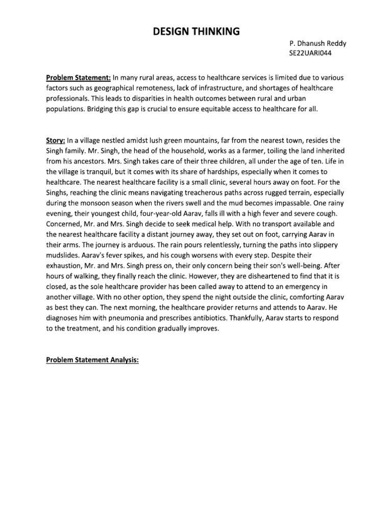 Dhanush Design Thinking | PDF