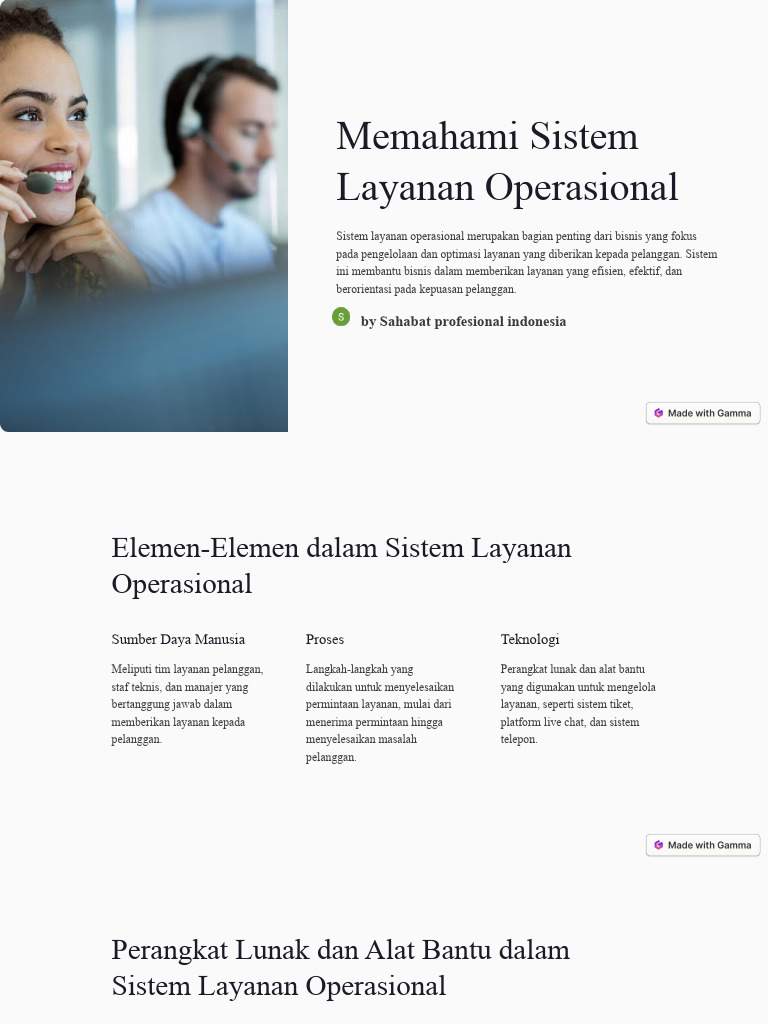 Memahami Layanan Operasional Efisien | PDF | Bisnis