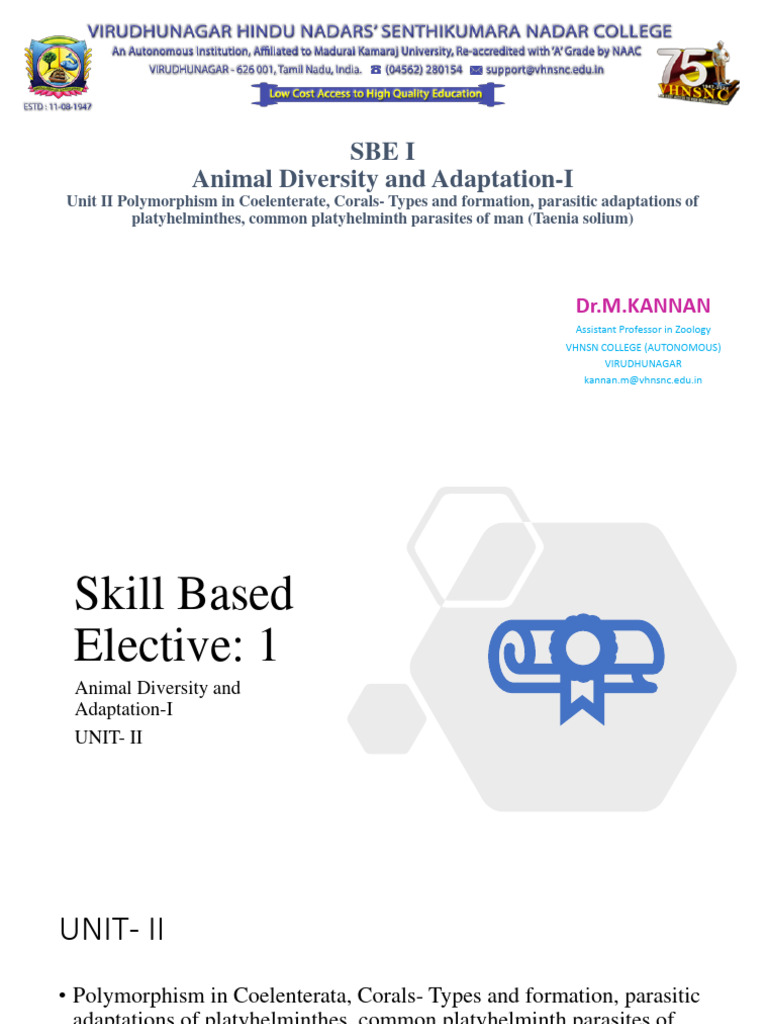 Polymorphism in Coelenterate 280624 | PDF | Biology