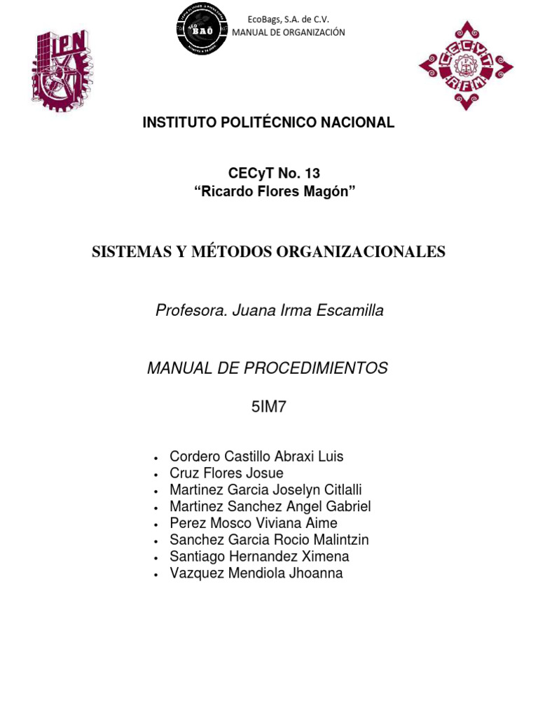 Manual de Procedimientos | PDF | Marketing | Business