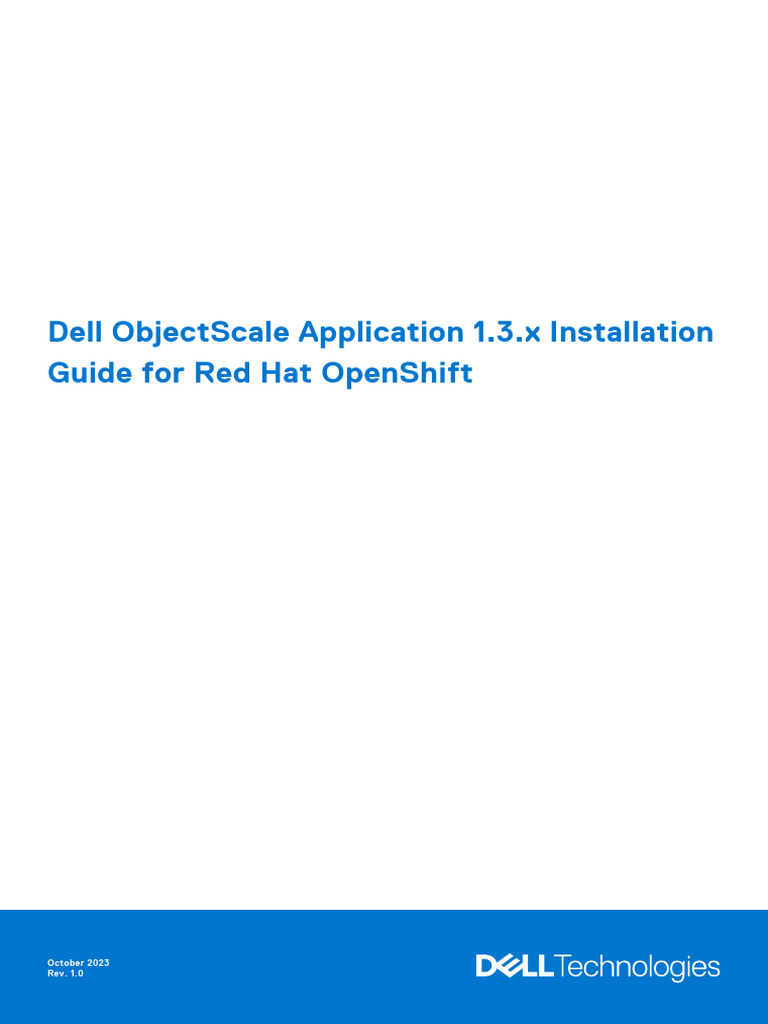 Objs Install Redhat | PDF | Cloud Computing | Computer Cluster