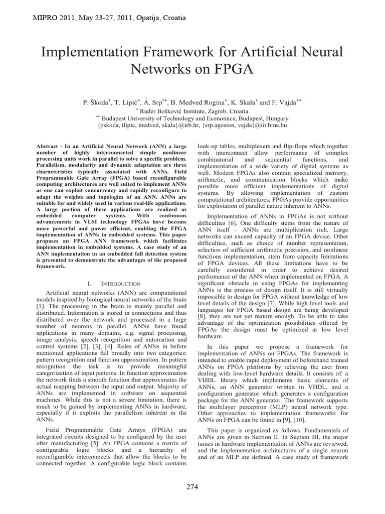 ann on fpga | PDF | Field Programmable Gate Array | Artificial Neural Network