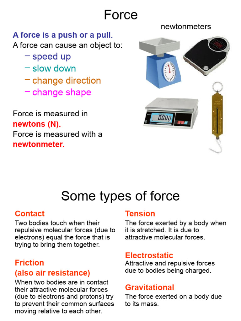 FORM-1-3-FORCE | Download Free PDF | Force | Weight