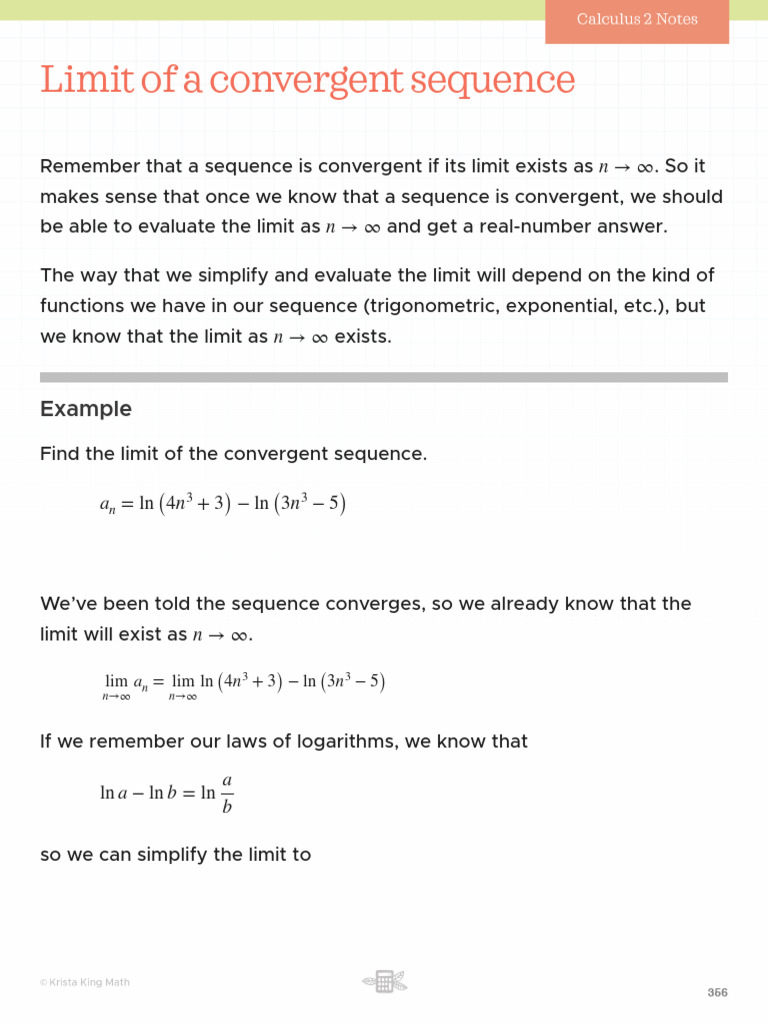 Limit of A Convergence Sequence | PDF | Limit (Mathematics) | Discrete Mathematics