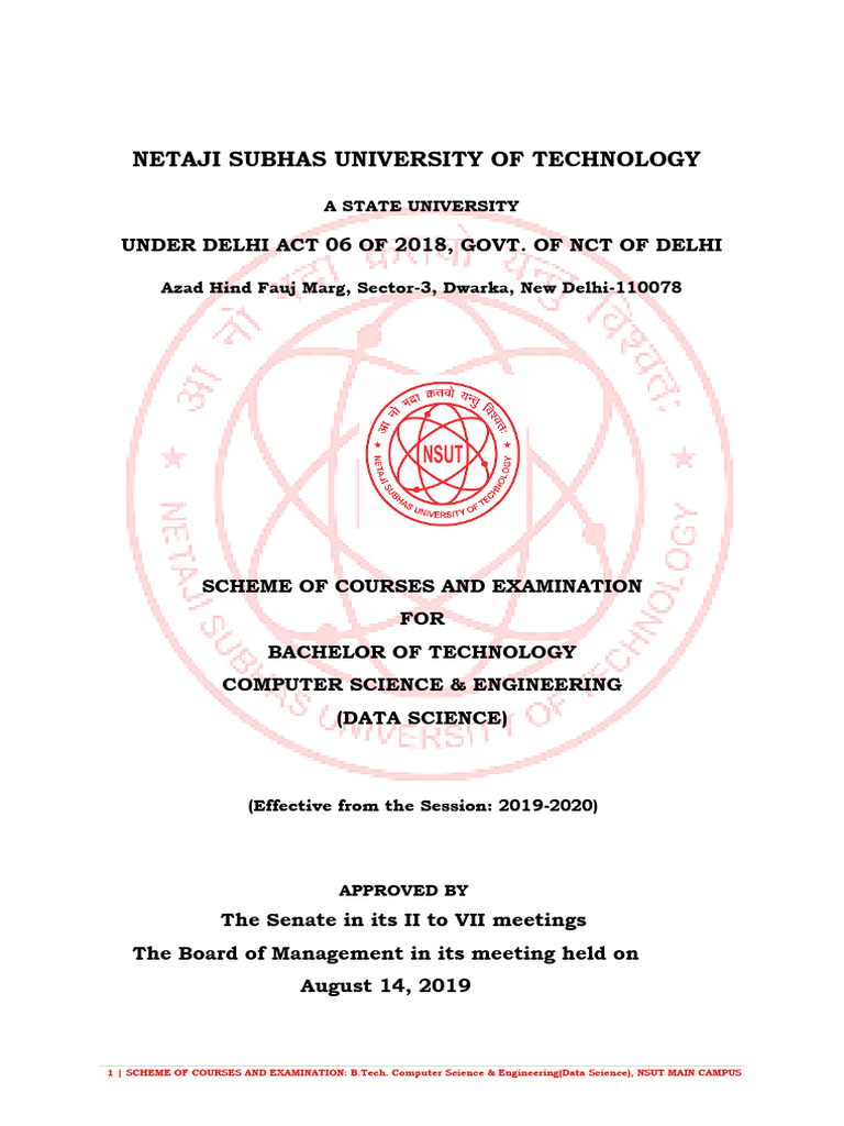 Scheme of Learning Btech Template (Blue Book) Csds | PDF | Curvature ...
