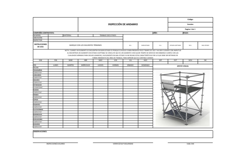 Check list-ANDAMIO | Descargar gratis PDF | Software | Informática