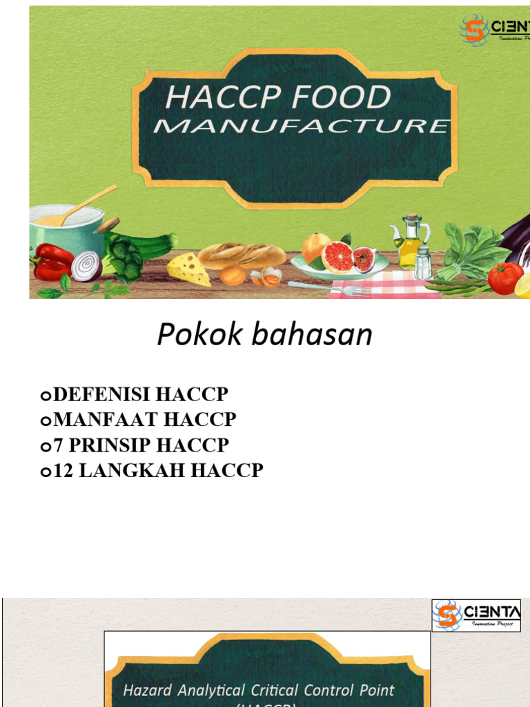 Haccp Food Manufacture | PDF