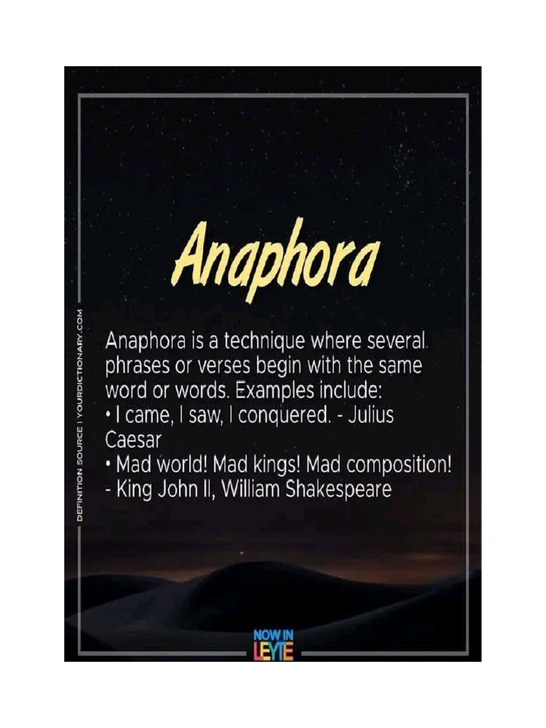 Anaphora | PDF